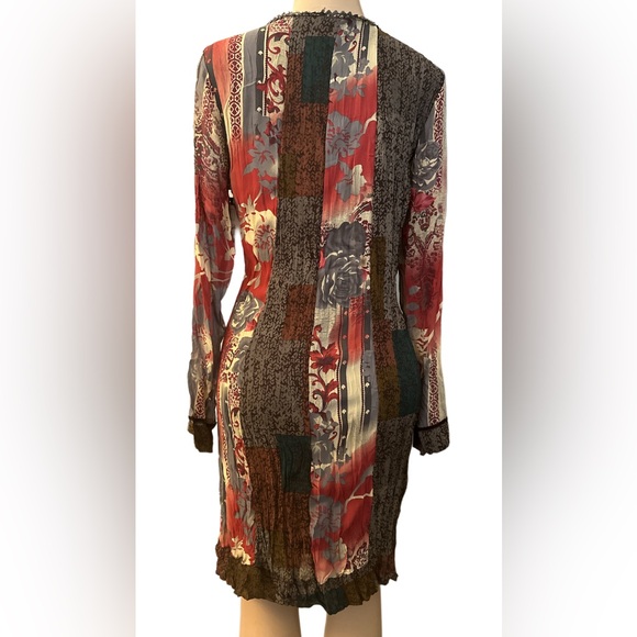 Vasana | Dresses | Vasna Dress Womens Hippie Chic Patchwork Shabby ...